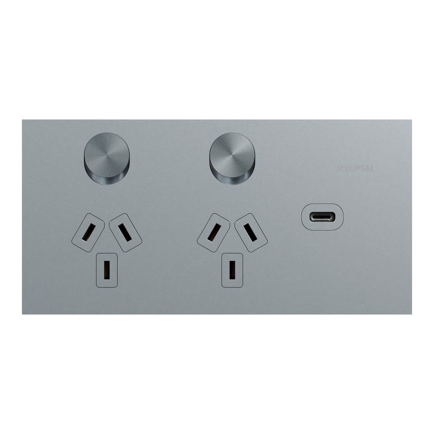 Clipsal Double Switch Power Point, Clipsal Solis T Series, with USB C