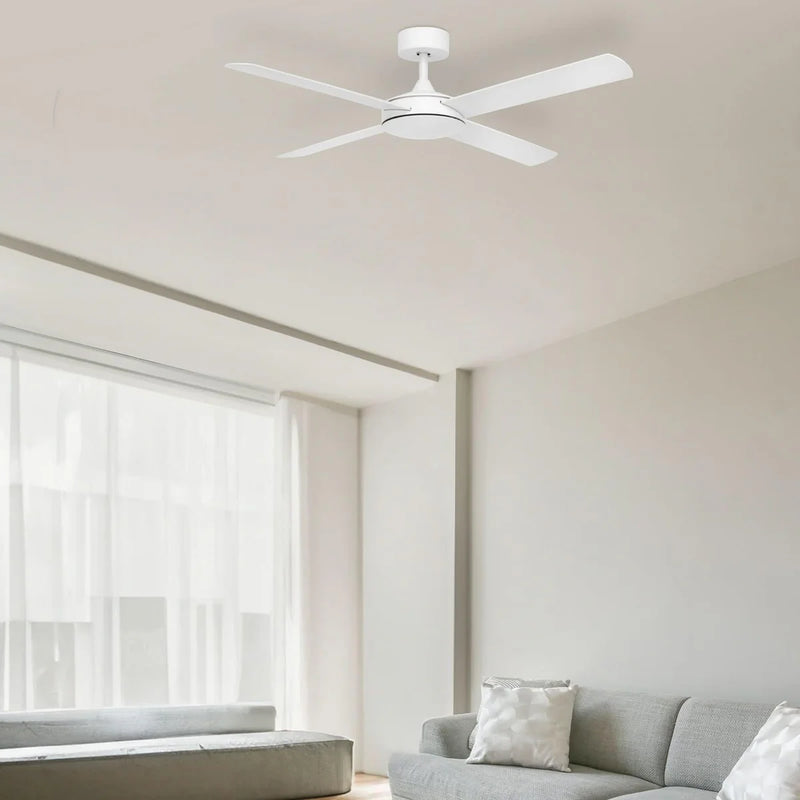 Brilliant Tempest ABS 52" DC Ceiling Fan Black/ White 30W 240V- 22235/ ...