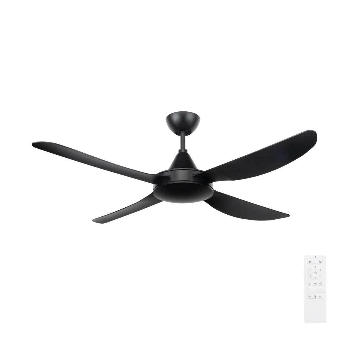 Brilliant Vector 56" DC Ceiling Fan Black/ White 40W 240V- 22691/06, 2