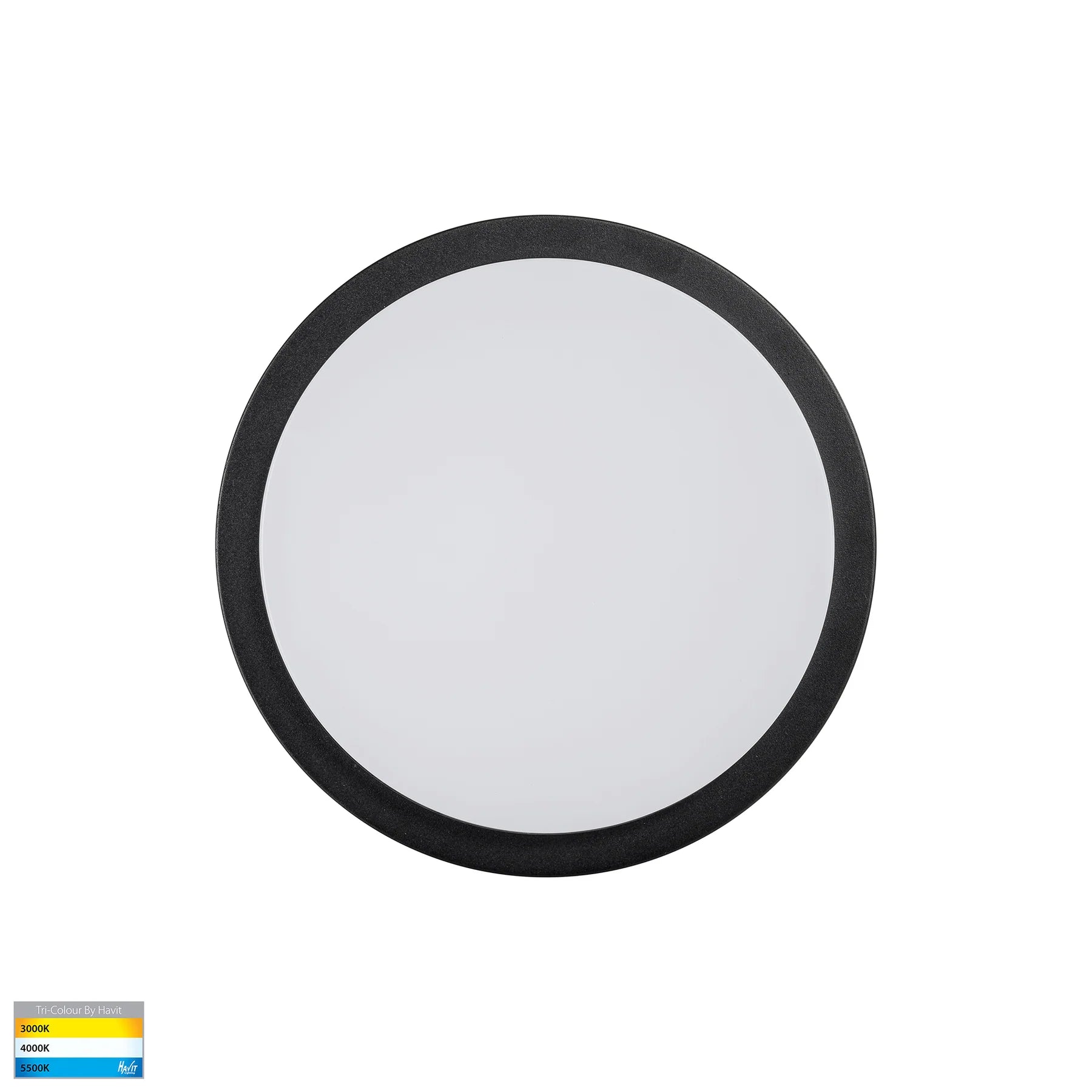 Havit Liptor Ceiling Mounted LED Oysters Tri- Black 20W 240V IP54 - HV
