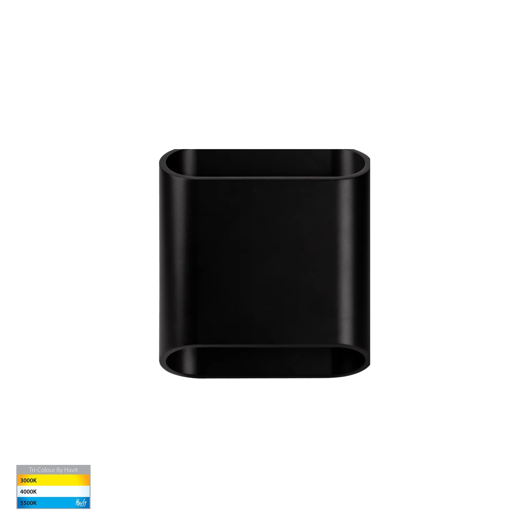Havit Contec Up & Down Exterior Wall Lights Tri- Aluminium Black 2x5W