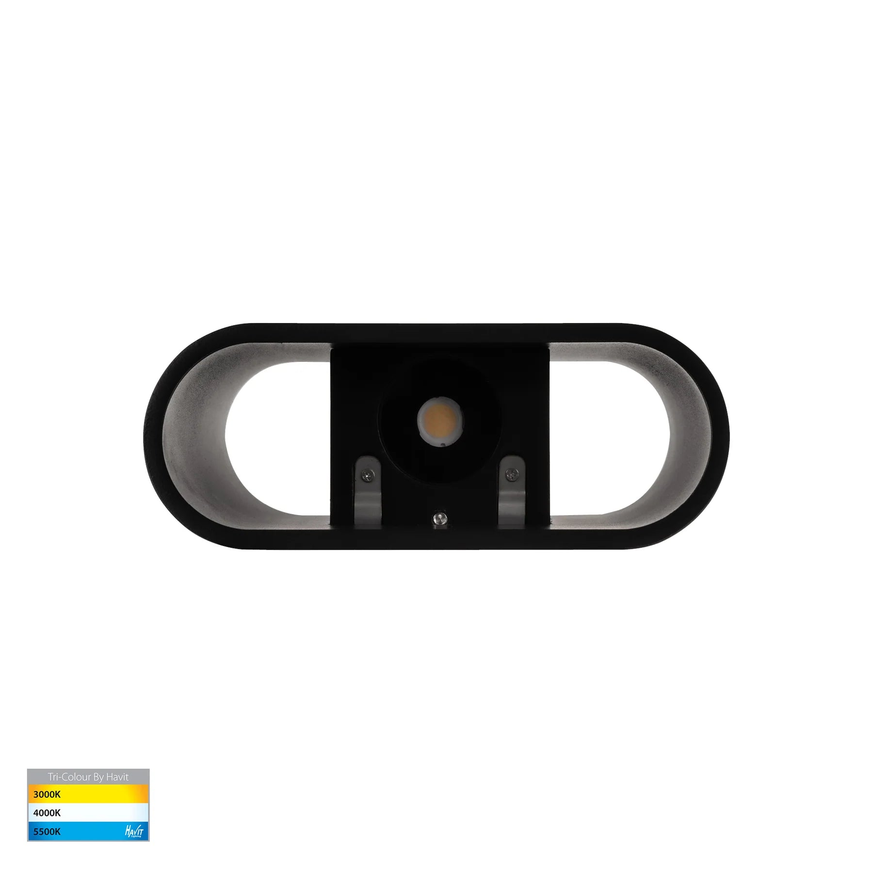 Havit Contec Up & Down Exterior Wall Lights Tri- Aluminium Black 2x5W