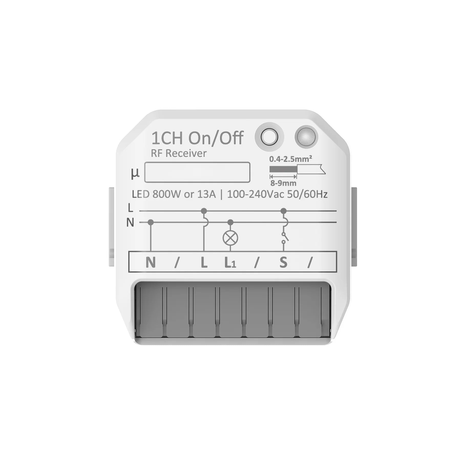 Havit Single Channel RF + Push Dim Receiver Accessories 12-24V IP20- H