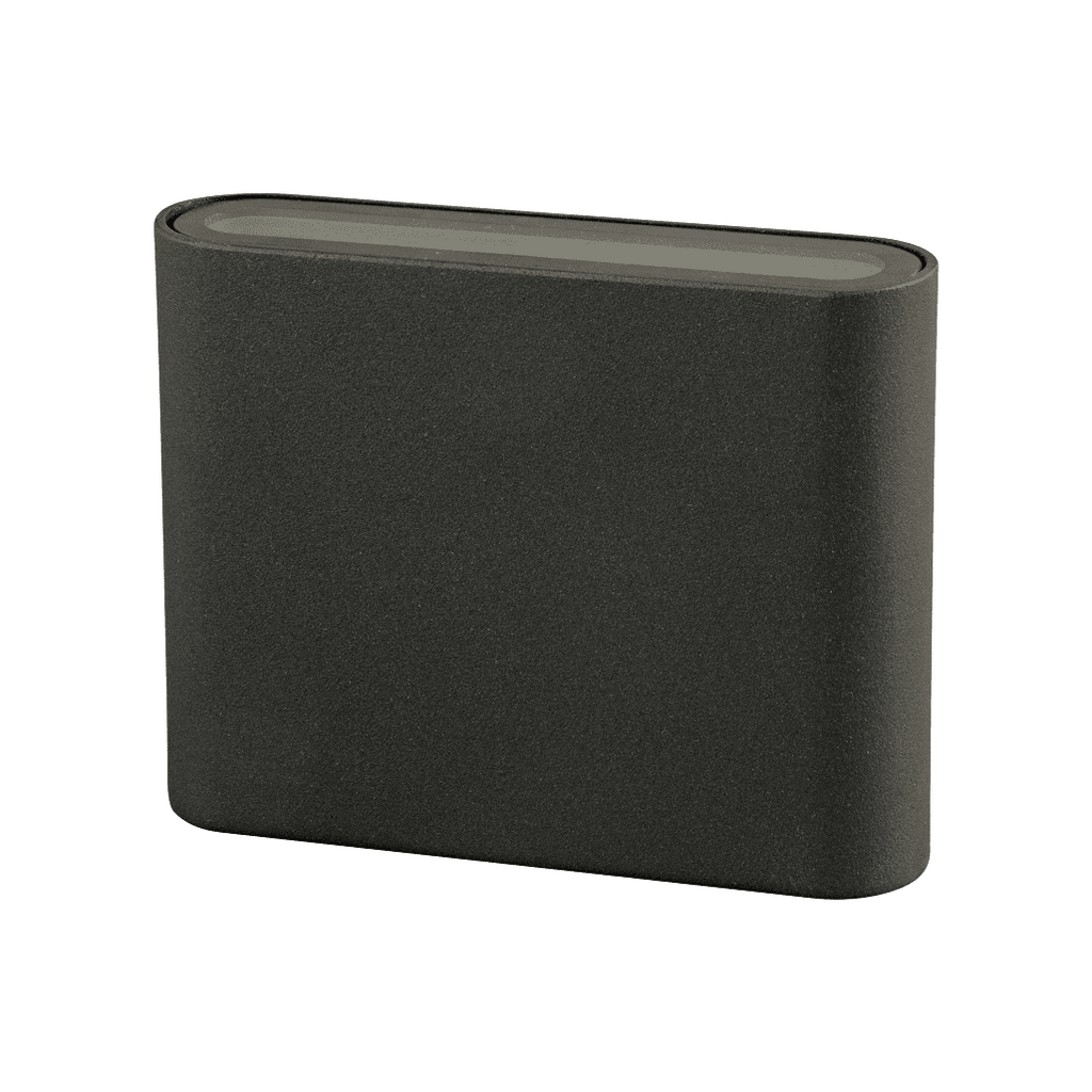 Domus LYNX Small Exterior Up/Down Wall Lights Tri- Black/ White 6W 12 ...