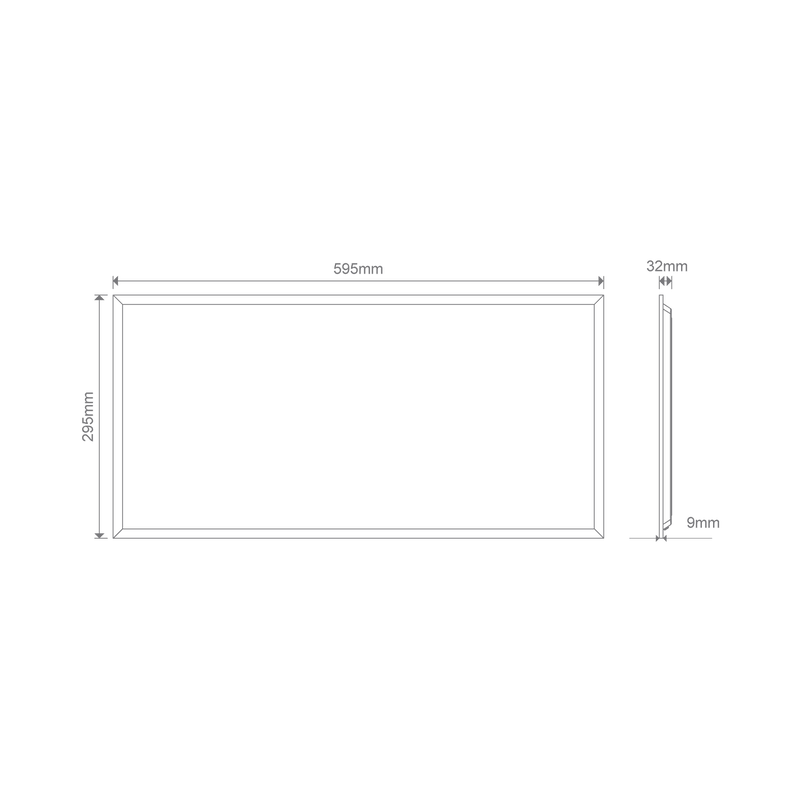 Domus PANEL-306-BLT LED Backlit Panel and Troffers Tri- White 12W IP20 ...
