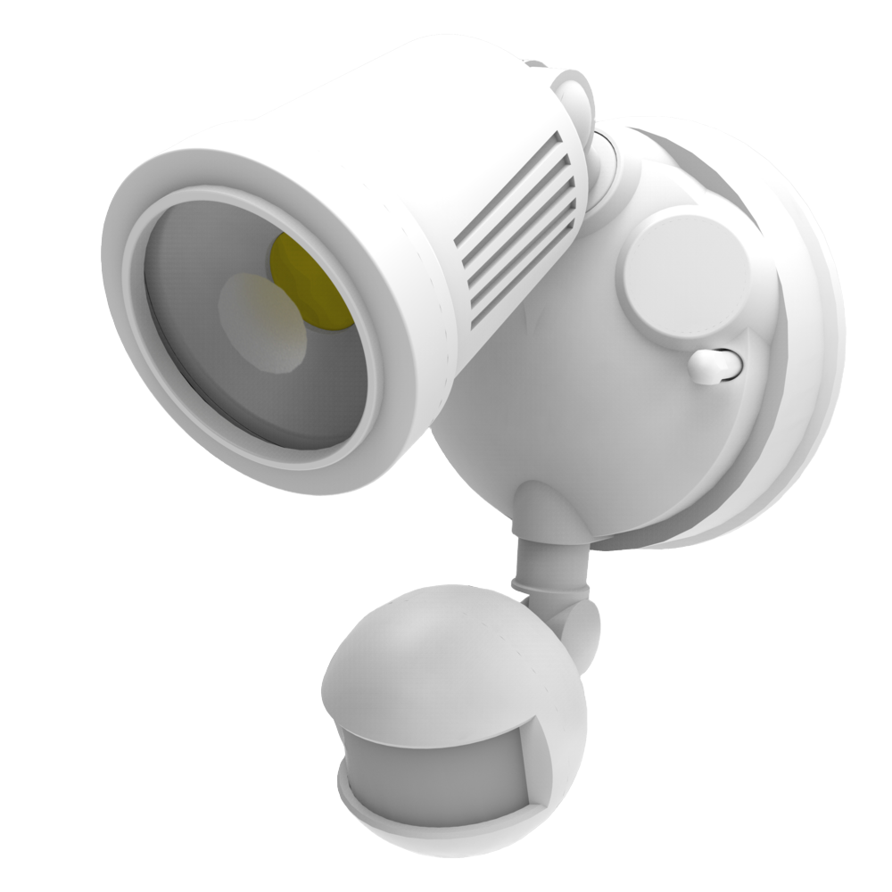 SAL STARGEM IV SES7070/1TC WITH SENSOR LED Flood Lights Tri- Black/ Wh