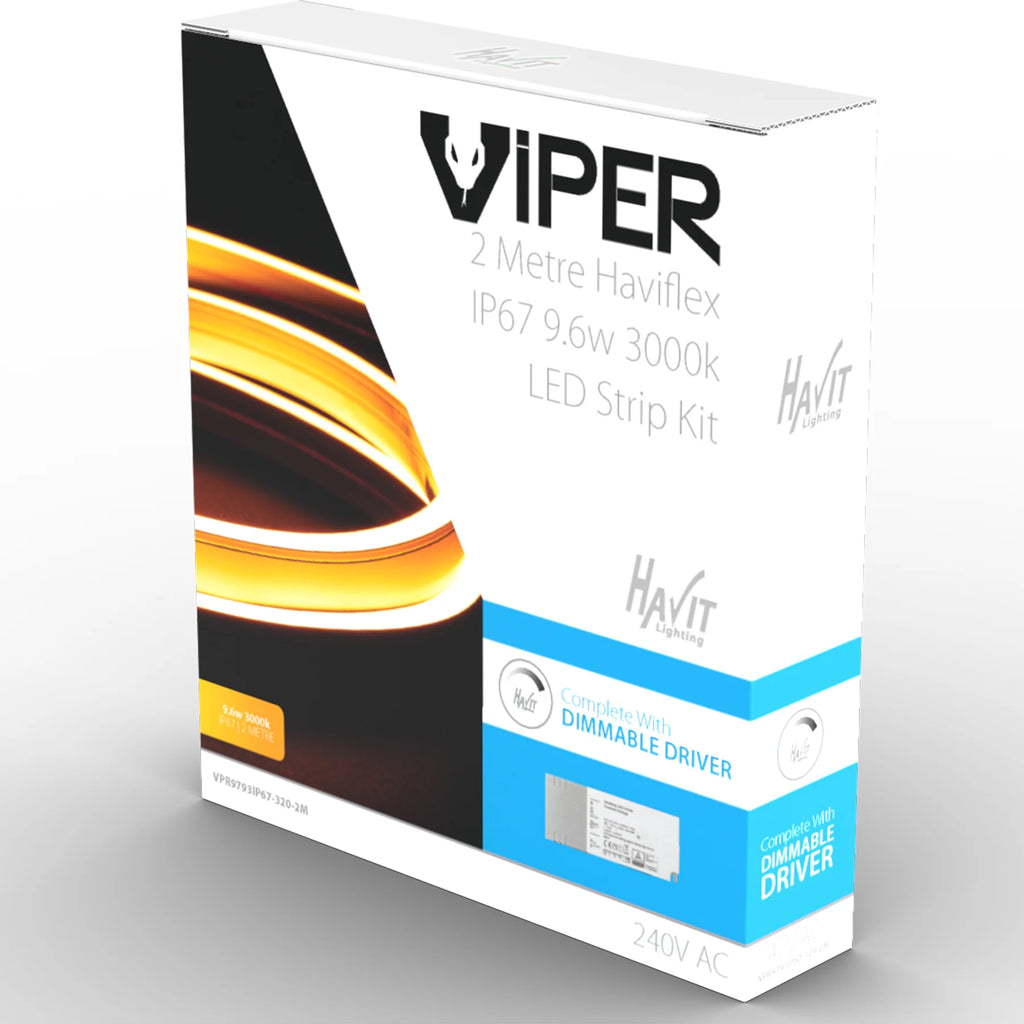 Havit Viper Side Bend Haviflex 2m LED Strip Kit 3000K 9.6W 24V IP67 ...